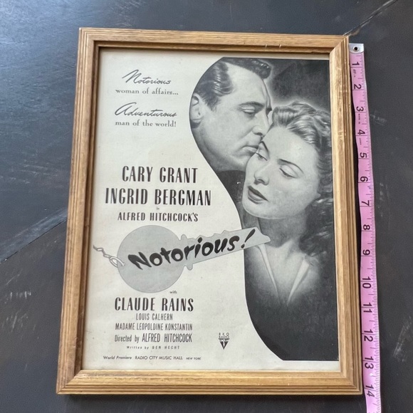 Art | Vintage Advert Of Gary Grant Ingrid Bergman | Poshmark